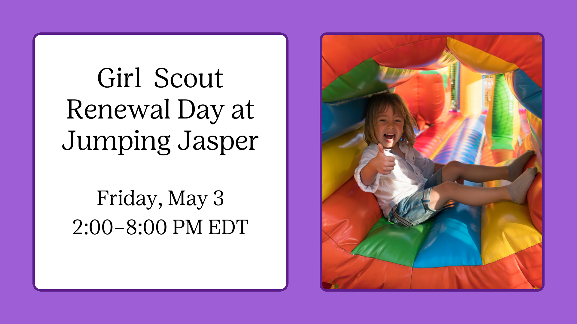 Girl Scout Renewal Day at Jumping Jasper