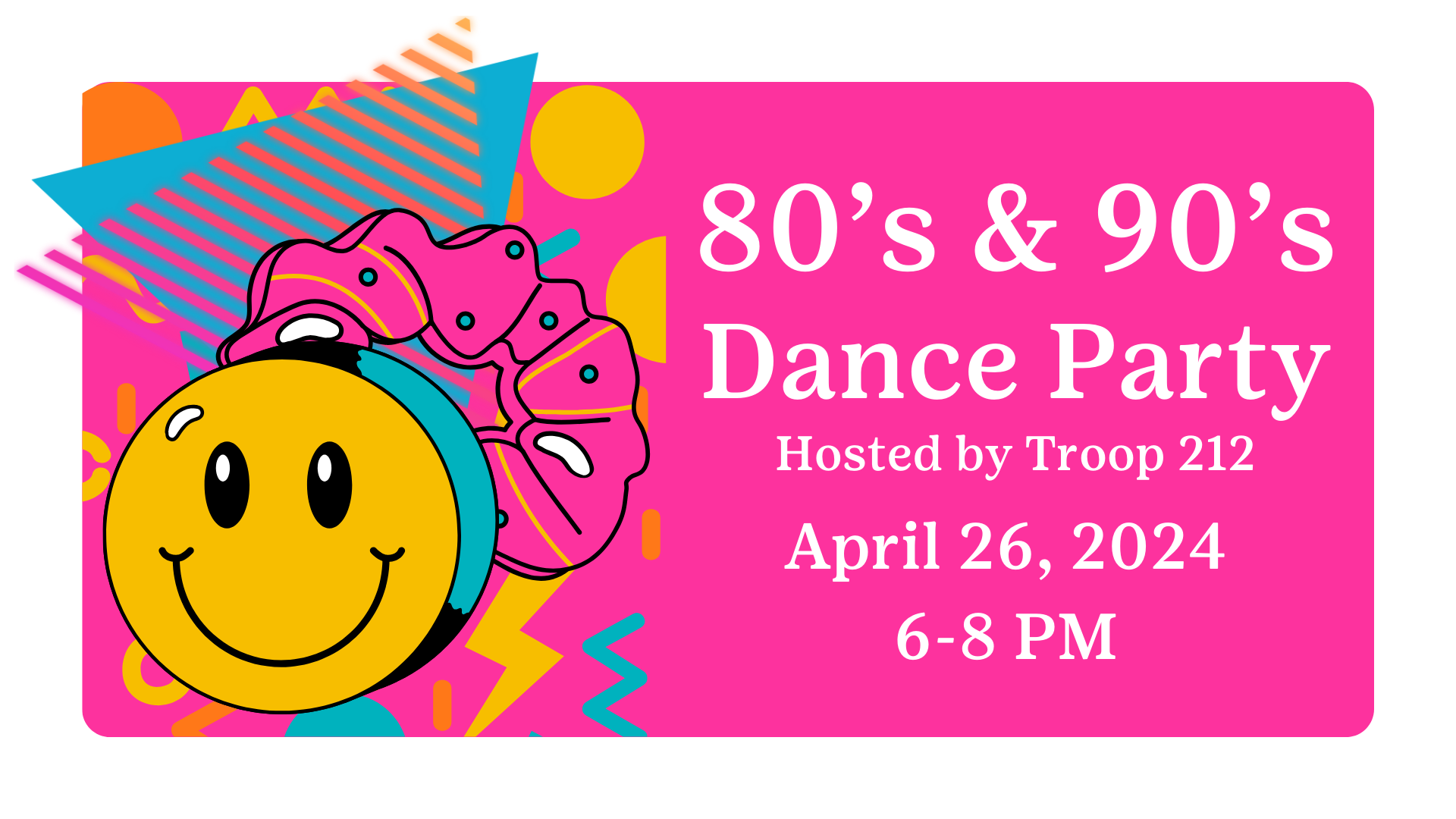 80s and 90s Dance Party for Girl Scouts