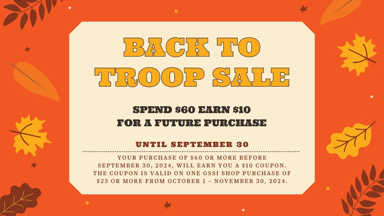 Back-to-troop Fall 2024 Retail Promotion